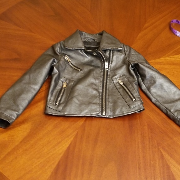 Me Jane | Jackets & Coats | Me Jane Mini Gunmetal Gray Biker Leather ...